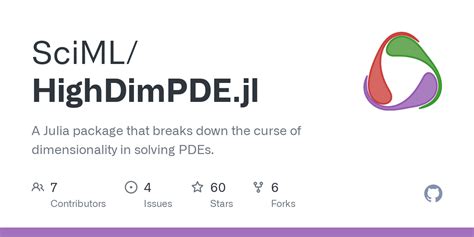 Github Scimlhighdimpdejl A Julia Package That Breaks Down The Curse Of Dimensionality In