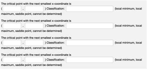 solved consider the function find and classify all critical