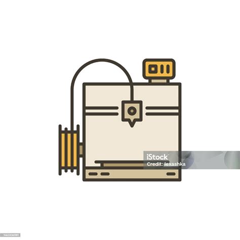 벡터 3d 프린터 적층 제조 개념 컬러 아이콘 3d 프린팅 필라멘트에 대한 스톡 벡터 아트 및 기타 이미지 3d 프린팅