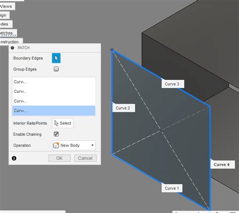 Solved Patch Command Not Giving Edge Options Such As G0 G1 And G2