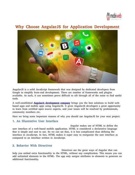 ppt why choose angularjs for application development powerpoint