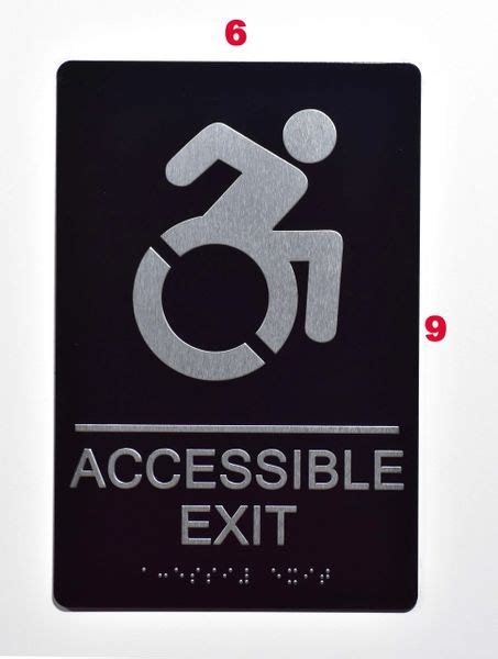 ACCESSIBLE EXIT Sign ADA SIGN The Sensation Line HPD SIGNS THE OFFICIAL STORE