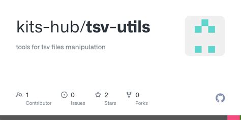 github kits hub tsv utils tools for tsv files manipulation