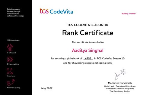 Aaditya Singhal On Linkedin Tcs Codevita 18 Comments