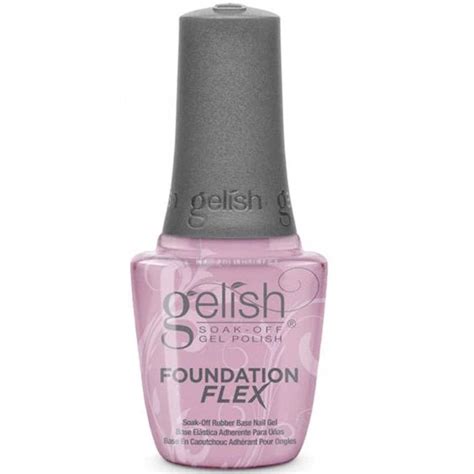 Gelish Foundation Flex Soak Off Rubber Base Nail Gel Light Pink 15ml Nail Polish Direct