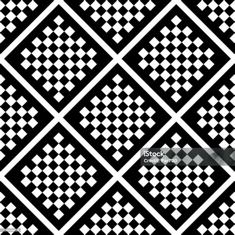 흑백 픽셀 체스 셀 매끄러운 패턴 벡터 도면입니다 텍스처 검은색에 대한 스톡 벡터 아트 및 기타 이미지 검은색 경기 스포츠 그래픽 프린트 Istock