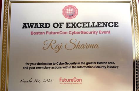 Thank You Futurecon For Recognizing My Efforts As An Information