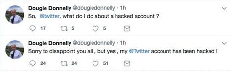 Shock As Tv Presenter Dougie Donnellys Hacked Twitter Page Shows Sex Videos And X Rated Snaps