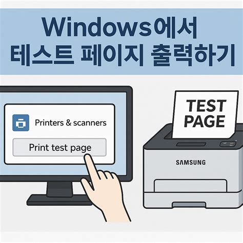 🖨️ 삼성 프린터 테스트 페이지 출력하는 법