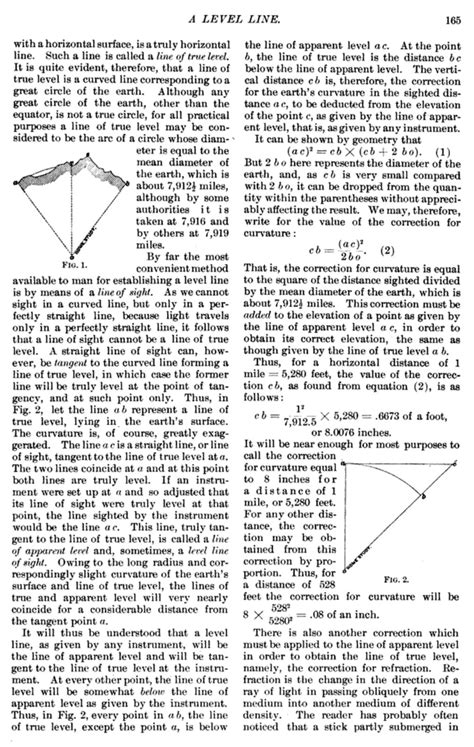 Curvature And Refraction In Surveying And Leveling Through History Old