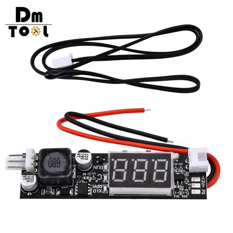dm driver module dc 12v pwm 2 3 wire fan temperature controller speed governor display module