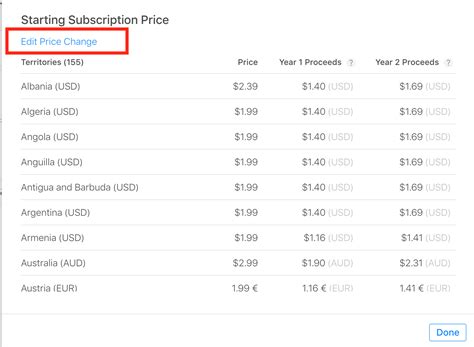 Ios How To Change Price Of An In App Purchase Subscription In AppStore Connect Stack Overflow