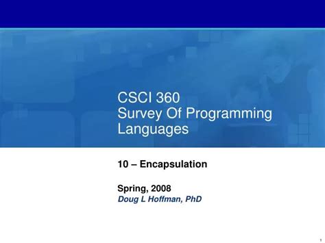 Ppt Csci 360 Survey Of Programming Languages Powerpoint Presentation