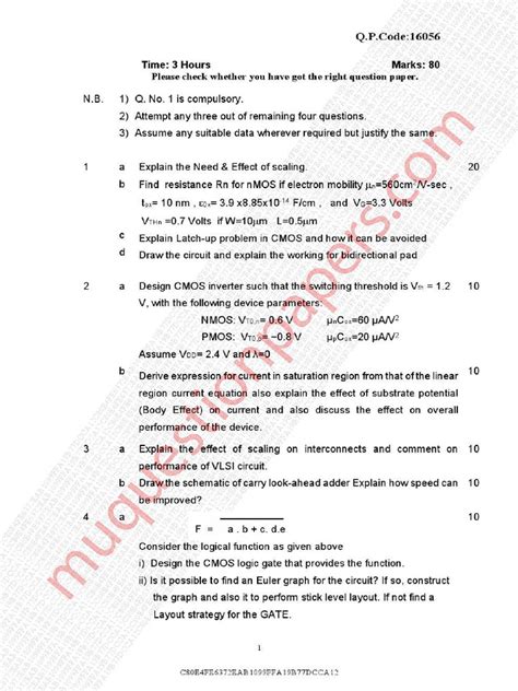 Te Extc Sem6 Vlsi Dec17 Pdf