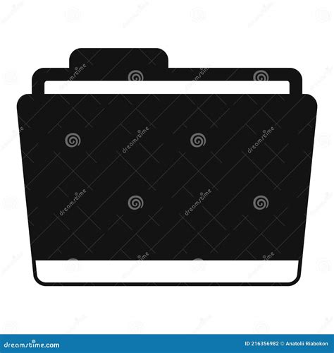 Flow Folder Icon Simple Style Stock Vector Illustration Of