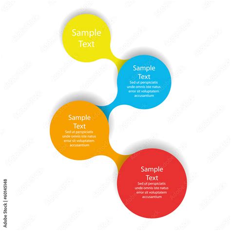 Colorful Round Diagram Infographics For Presentations Stock Vector Adobe Stock