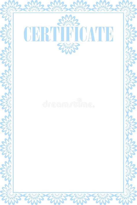 Empty Certificate Stock Vector Illustration Of Background 42321721