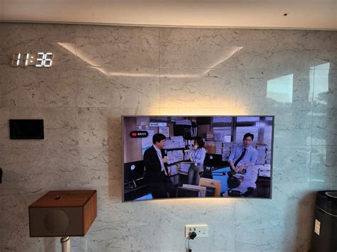 Best 국산 크림화이트 10번 주변밝기에따라 밝기조절기능및 다수기능 명인tv 국산 Led 시계