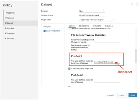 Avamar Basics Working With Pre Backup Commands Data Protection Hub