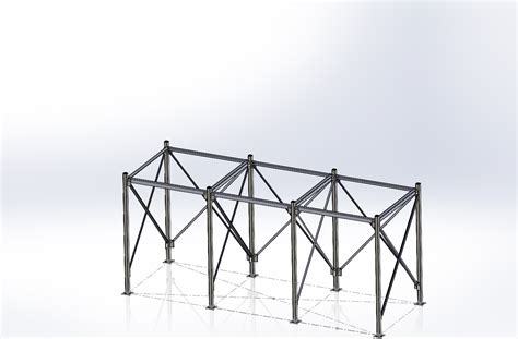 储物架 Solidworks 2022 模型图纸下载 懒石网