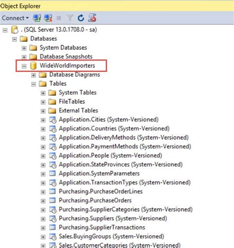 Sql Server 2016 How To Import New Sample Database Wideworldimporters