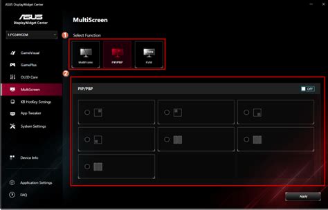Lcd Monitor Asus Displaywidget Center Official Support Rog Global