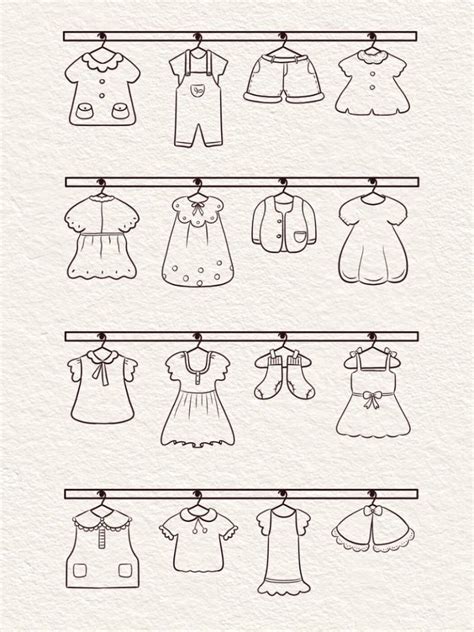 衣柜里衣服的简笔画（流行12张） 简笔画图片大全