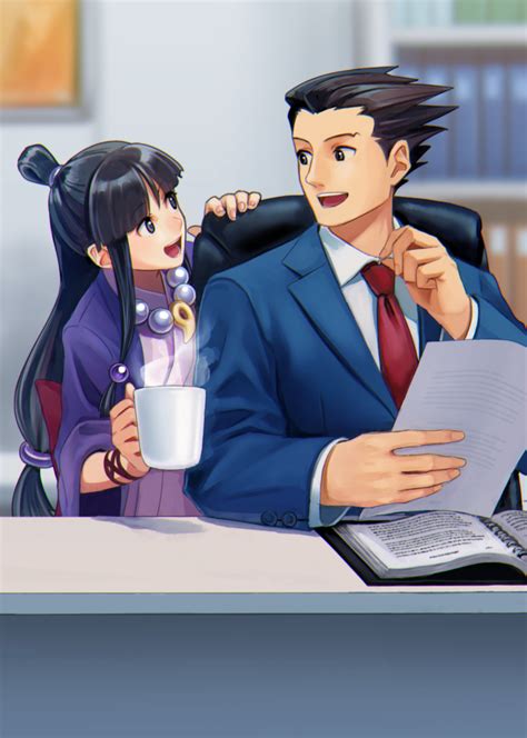 Phoenix Wright And Maya Fey Ace Attorney Drawn By Nashigaya Koyomi