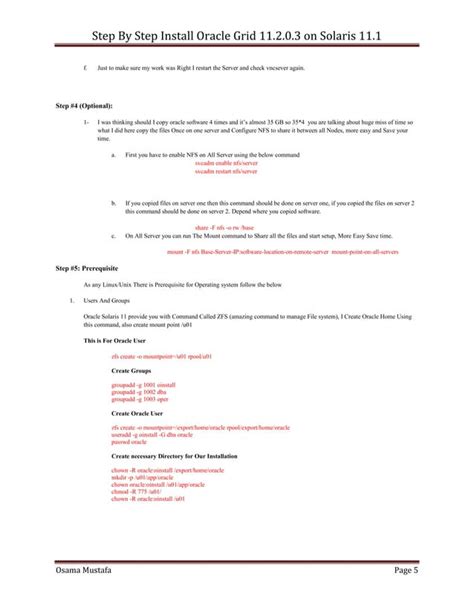 Step By Step To Install Oracle Grid 11203 On Solaris 111 Pdf