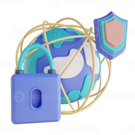 3d Illustration Global Security 10851738 Png