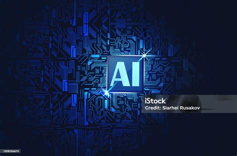 인공 지능 방문 페이지의 벡터 일러스트 전자 협회와 인공 지능 공상 과학 딥 러닝 기술 개념을위한 웹 사이트 템플릿 Cpu에 대한 스톡 벡터 아트 및 기타 이미지 Istock
