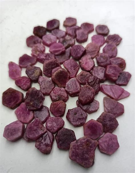 Pink Oval Mozambique Ruby Slice Size 1 5 Cm 4 7 Gm At Best Price In