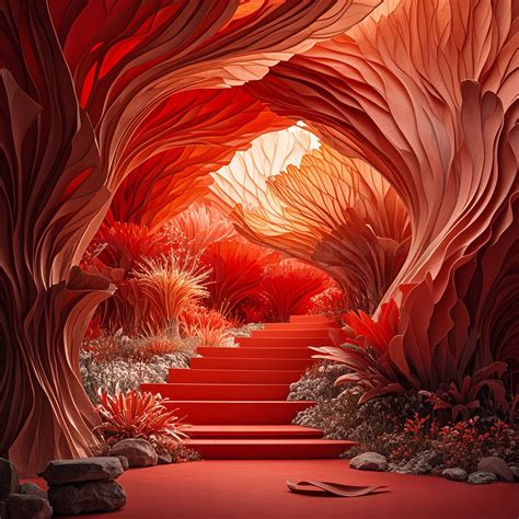 红色ai数字艺术 红色肌理场景背景素材产品展示 Ai背景免费下载格式2048像素编号71325481 千图网