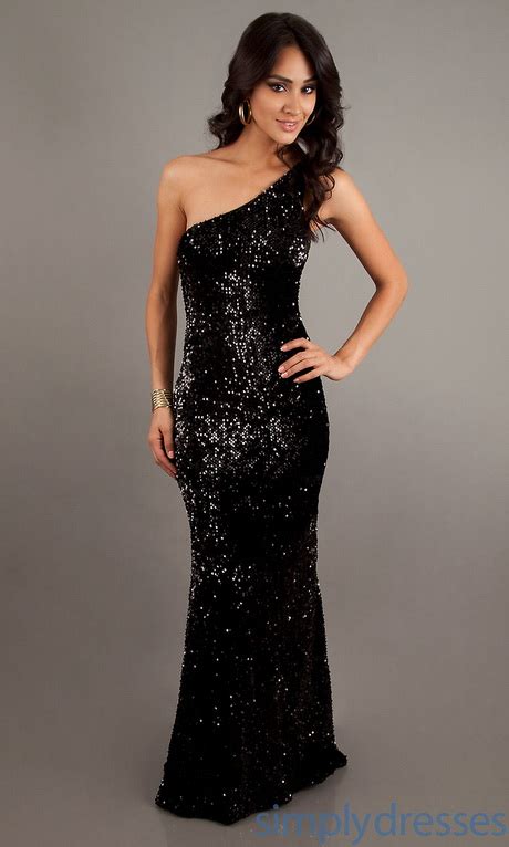 Long Black Sequin Dress