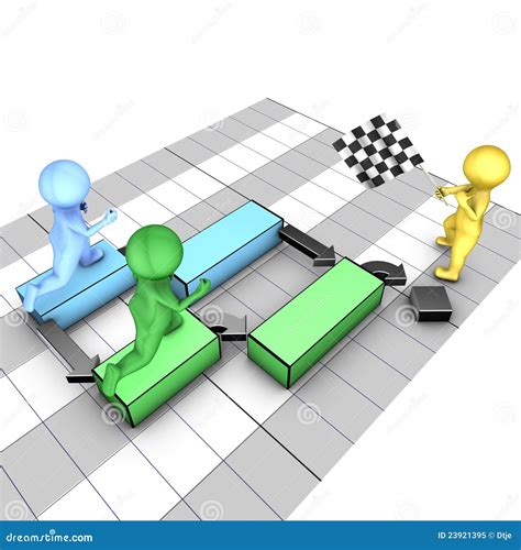concept of gantt chart a team completes tasks stock illustration illustration of activity