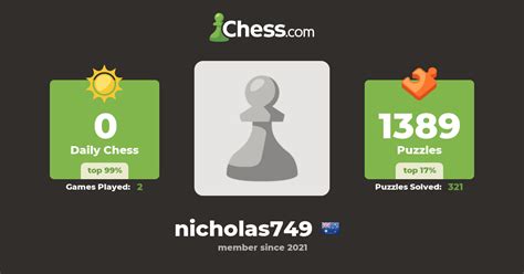 Nicholas Waters Nicholas749 Chess Profile