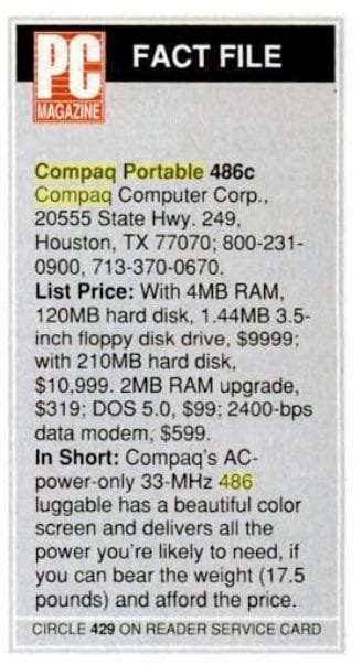 The Last Portable Meet The Compaq Portable 486 Retropaq