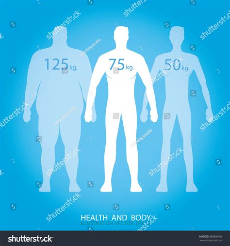 Body Male Types Silhouette Man Naked Stock Vector Royalty Free