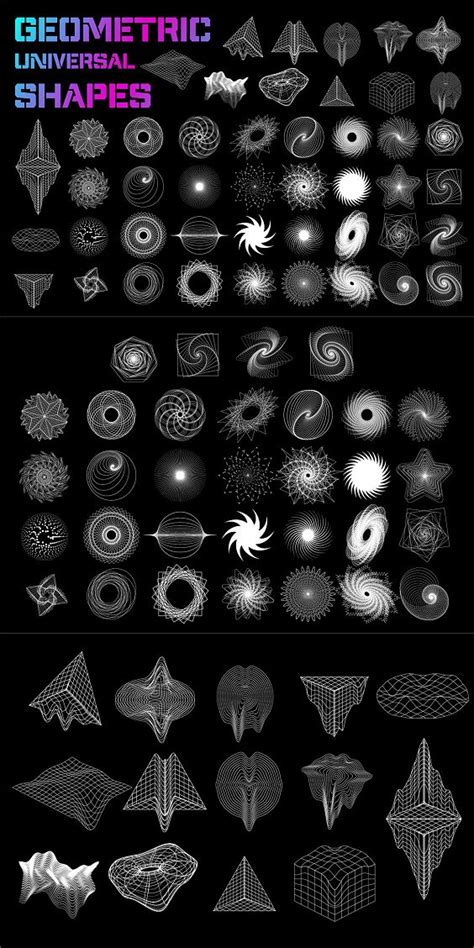 Abstract Futuristic Circle Shapes Warrior Concept Art Abstract Distortion Art