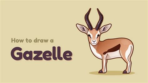 Gazelle Animal Drawing Beautiful Illustration Of A Gazelle S Head