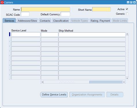 Defining Shipping Method In Oracle Learn Oracle