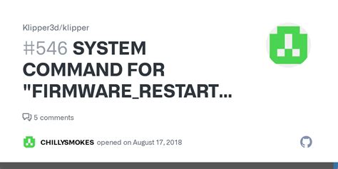 system command for firmware restart and restart please · issue 546