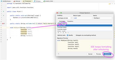 weird auto formatting on refactor ides support intellij platform jetbrains