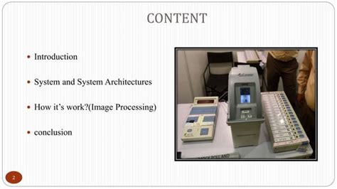 Smart Voting System With Face Recognition Pptx Operating Systems