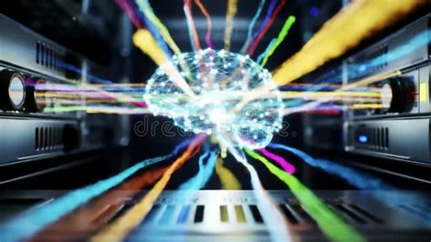 Exploring Advanced Technology And Innovation In A High Tech Server Environment Stock Footage