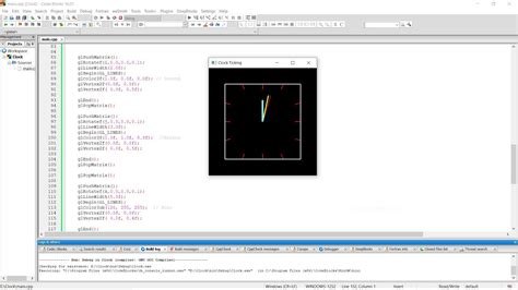 Opengl Graphics Mini Project Clock Youtube