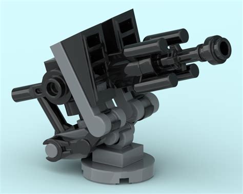 Lego Moc Lego Futuristic Canon Turret By Idk Brick Rebrickable Build With Lego