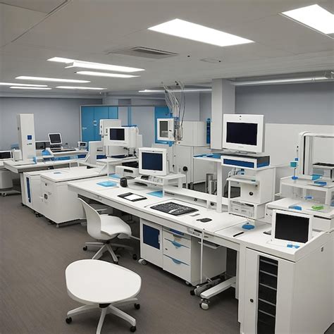 Photo Automation Semiconductor Manufacturing With Robotic Arms In