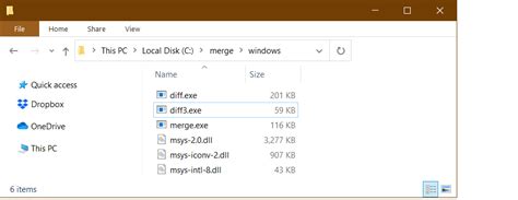 Executable Mergeexe Extracted From Msys2 Doesnt Run On Windows