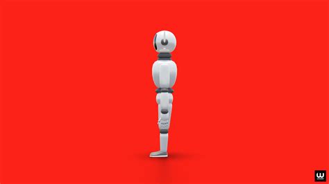 3d Model Cute Robot Concept Vr Ar Low Poly Cgtrader